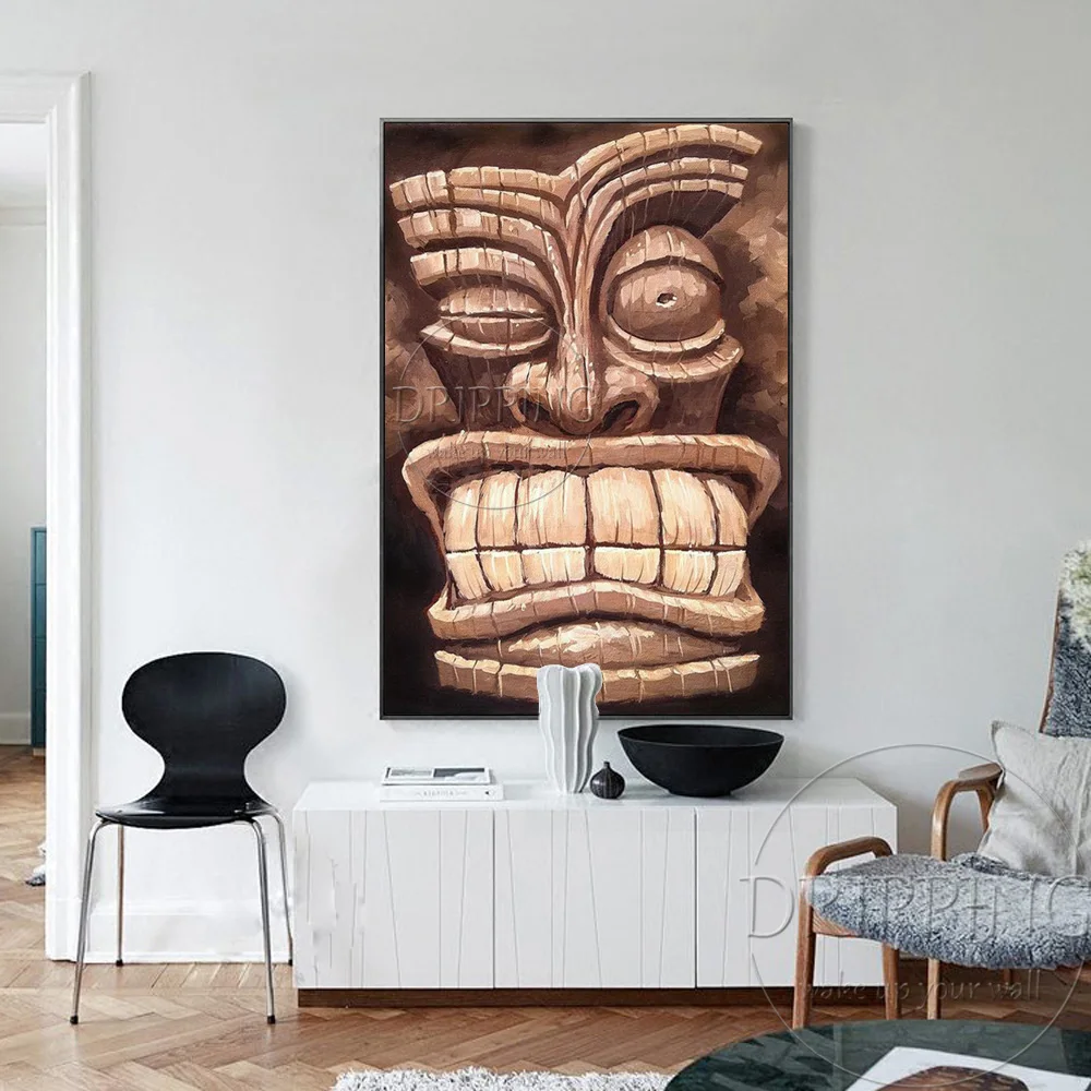 Tiki Man Painting