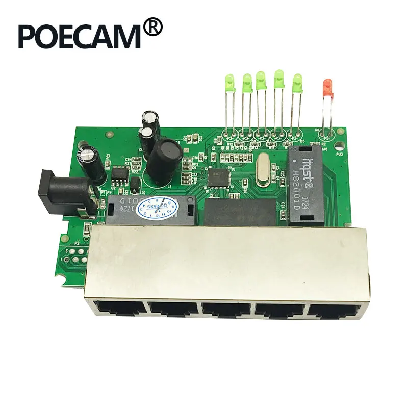 5Port Passive POE Switch 12V 15V 18V 24V IP Carema Wireless phone LED ...