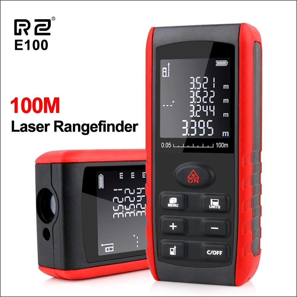 RZ Laser Rangefinder Laser Distance Meter Measuring Device Digital ...