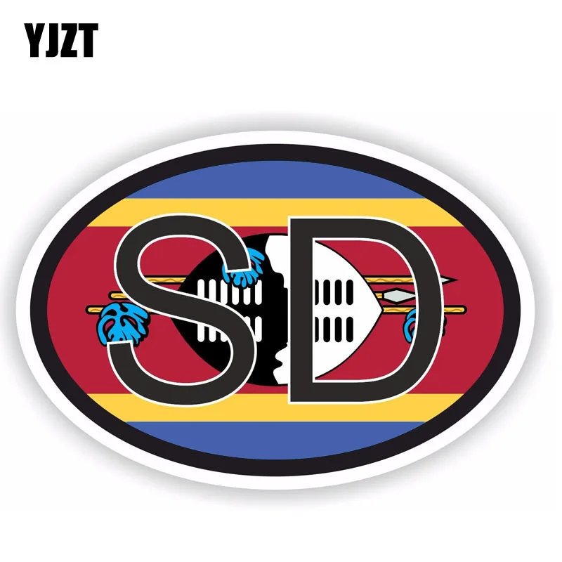 yjzt-12-9cm-8-6cm-creative-sd-swaziland-country-code-car-stikcer