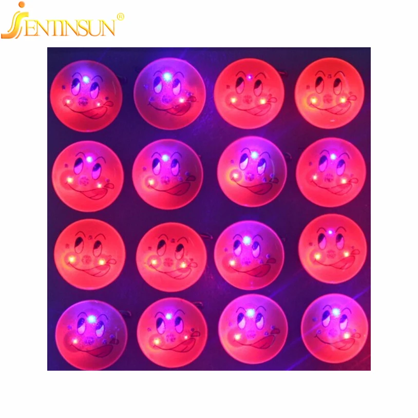 25pcs/lot Fashion Cute led Smiley Face Badges flashing brooch Luminous ...
