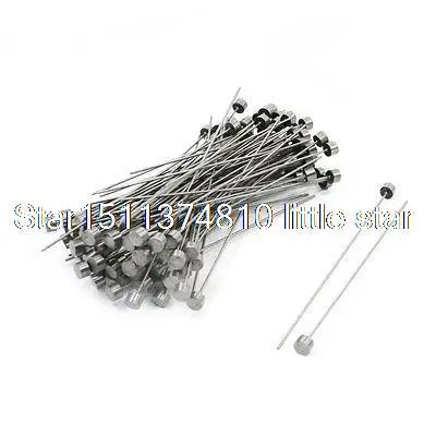 100 UNIDS 6mm Tip 1mm Vástago 100mm Largo Recto Eyector Molde De ...