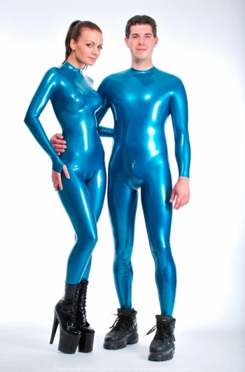 Latex Skin Tight Catsuit Sexy Rubber Fancy Suit Unisex Latex Clothes ...