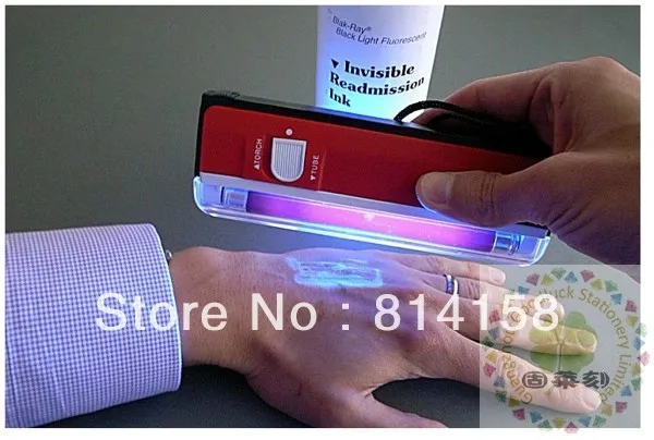 Custom night club invisible ink self inking stamp/Custom night club ...