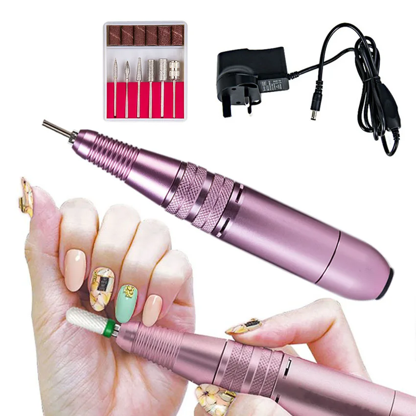 Nail-Machine-Drill-Handpiece-Milling-Cutter-Polish-Remover-Grinding ...