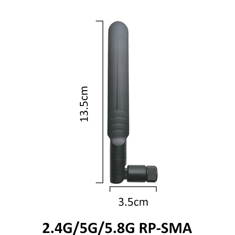 2.4GHz 5GHz 5.8Ghz Antenna 5dBi RP-SMA Connector Dual Band wifi Antena ...