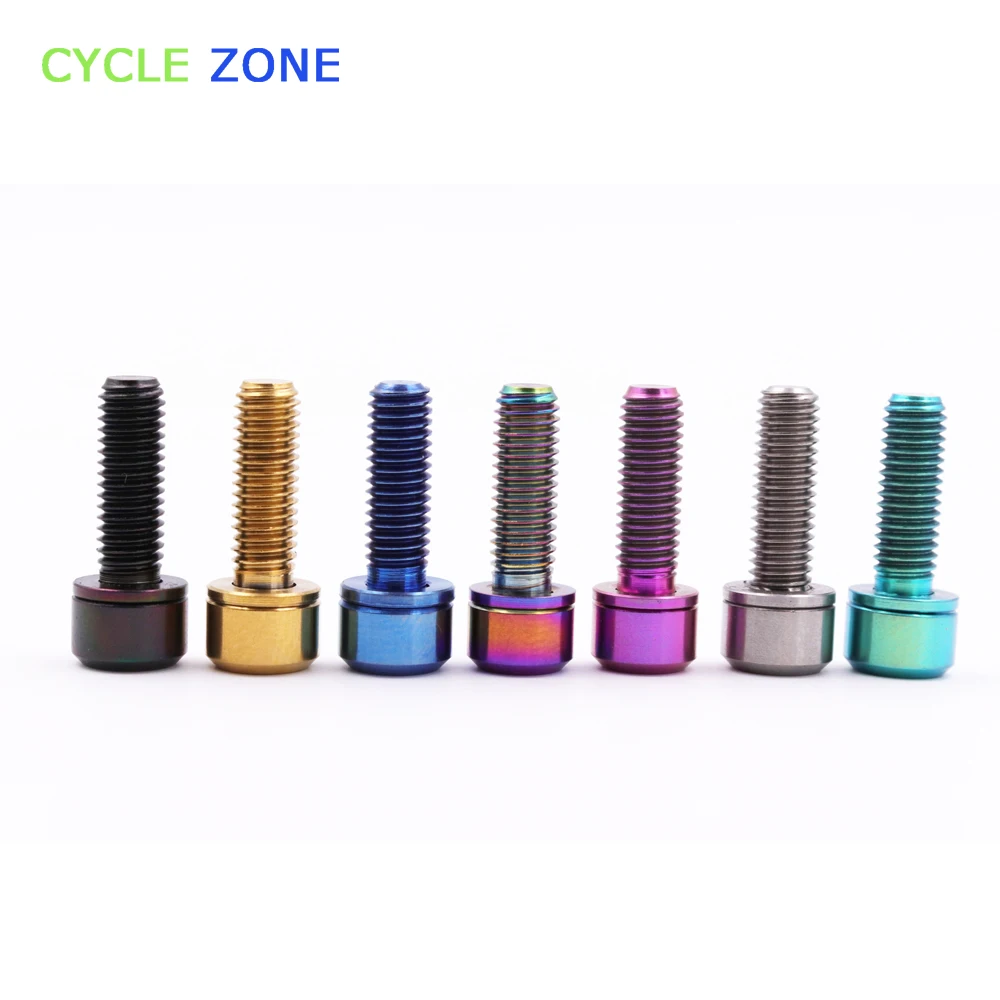 M5x20mm-screws-Ti-Titanium-Bicycle-Stem-Bolt-Mountain-Bike-Ultralight-Stem-Screw-with-Washer ...