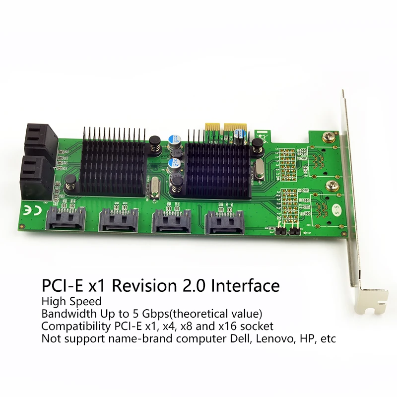 Pcie Sata Expansion Card Pci Express To Sata3.0 8 Ports Expansion Card ...