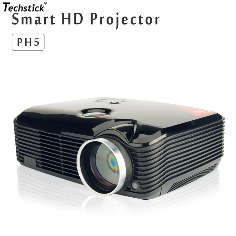 Mini Projector Full Hd 2500 Lumens LED Beamer Red Blue 3D Projeksiyon ...