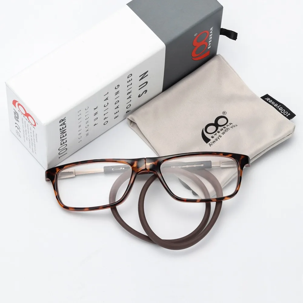 Buy Women Men Magnetic Reading Glasses With Silicone Neck Hanging Clip On