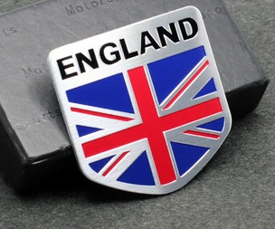 2pcs/lot ENGLAND UK Flag Car Stickers Emblem Badge Shield Car Decal For ...