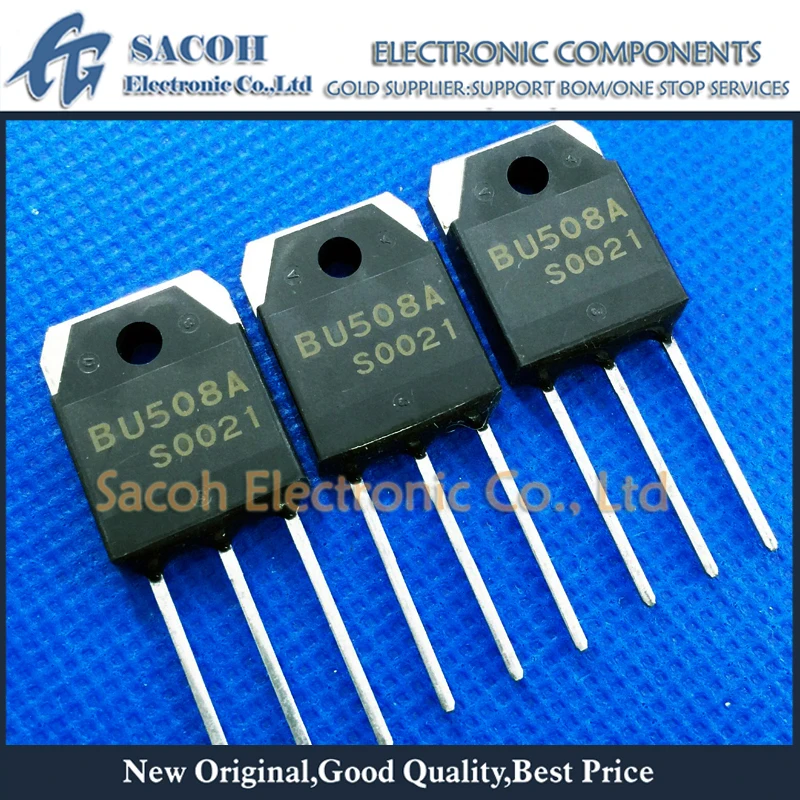 New Original 10 Pçs/lote BU508A BU508AF ou BU508D BU508 TO 3P 8A 1500V ...