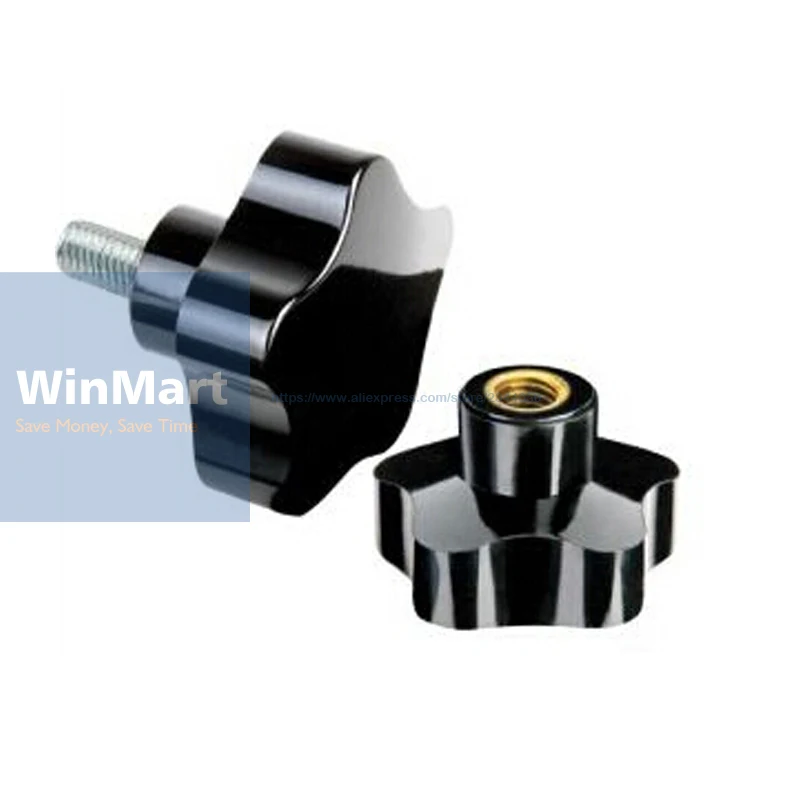 Free-Shipping-6pcs-LOT-M6-32mm-Male-Thread-Star-Shaped-Head-Star-Knob ...