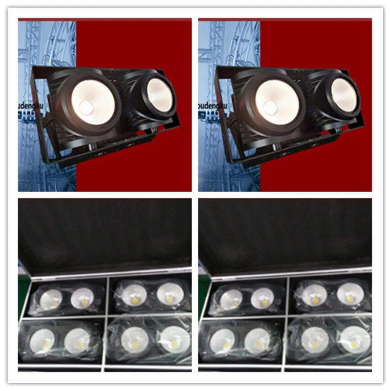 8 pieces with flightcase waterproof blinder 200W theater 2 eyes led ...