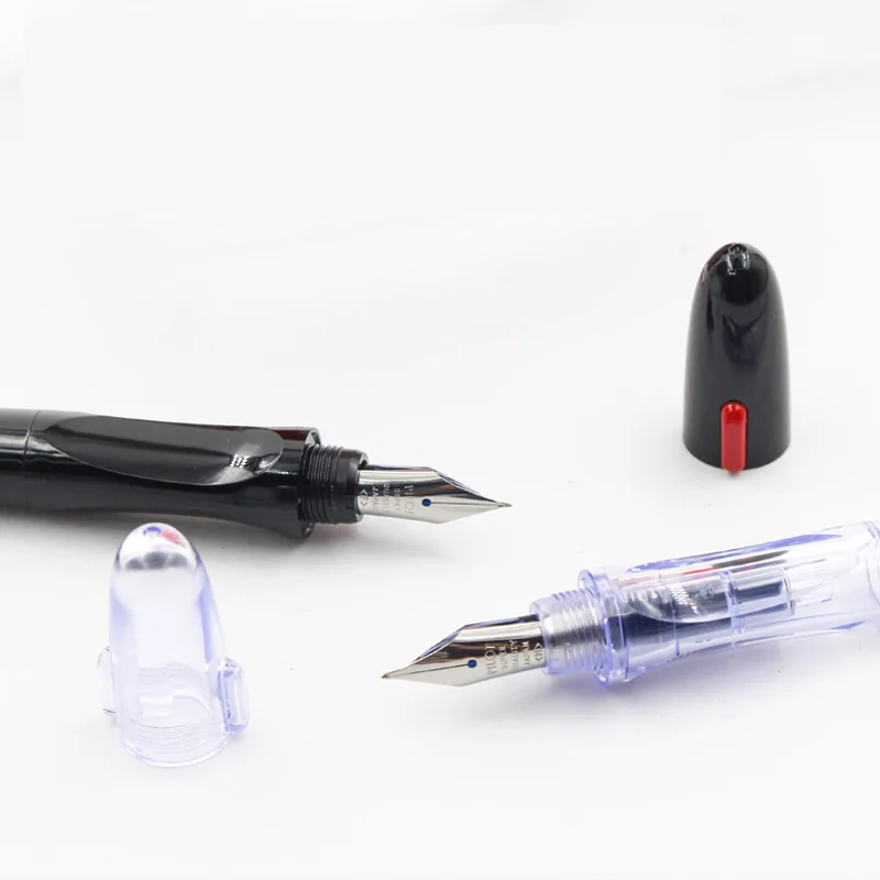 Pilot Fountain Pen FP-50R Black/Transparent Body M/F/EF Tip Calligraphy ...