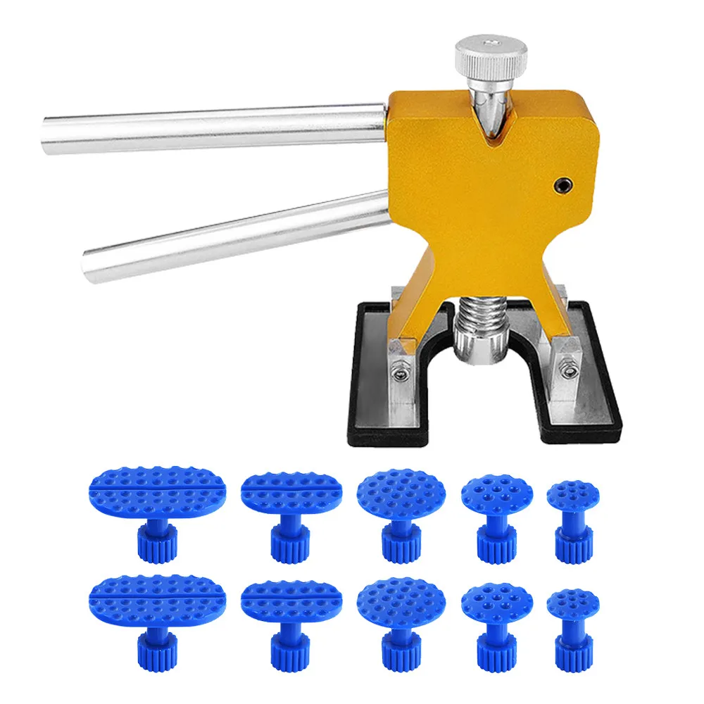 Dent Lifter - Metal Spring Handle Kit with Various Glue Tabs - Dent ...