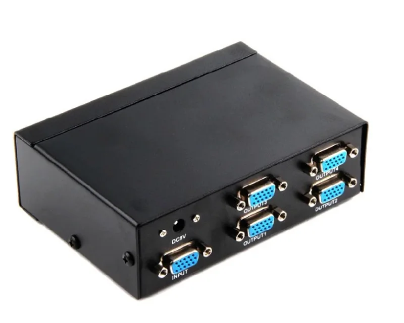 4 ports VGA Video Splitter One Four VGA Video Switcher 250MHz 1X4|port ...