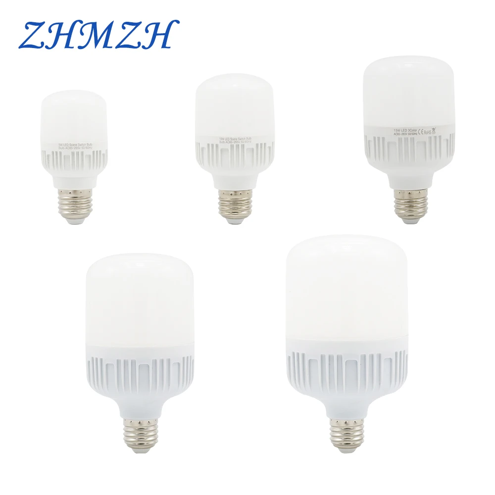 220V-LED-Bulbs-E27-Three-Color-Subsection-Adjustable-Variable-Lamp-18W ...