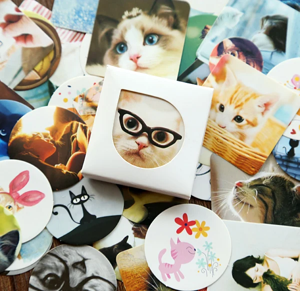 38pcs/set hot selling cat series decoration packing stickers Kawaii ...