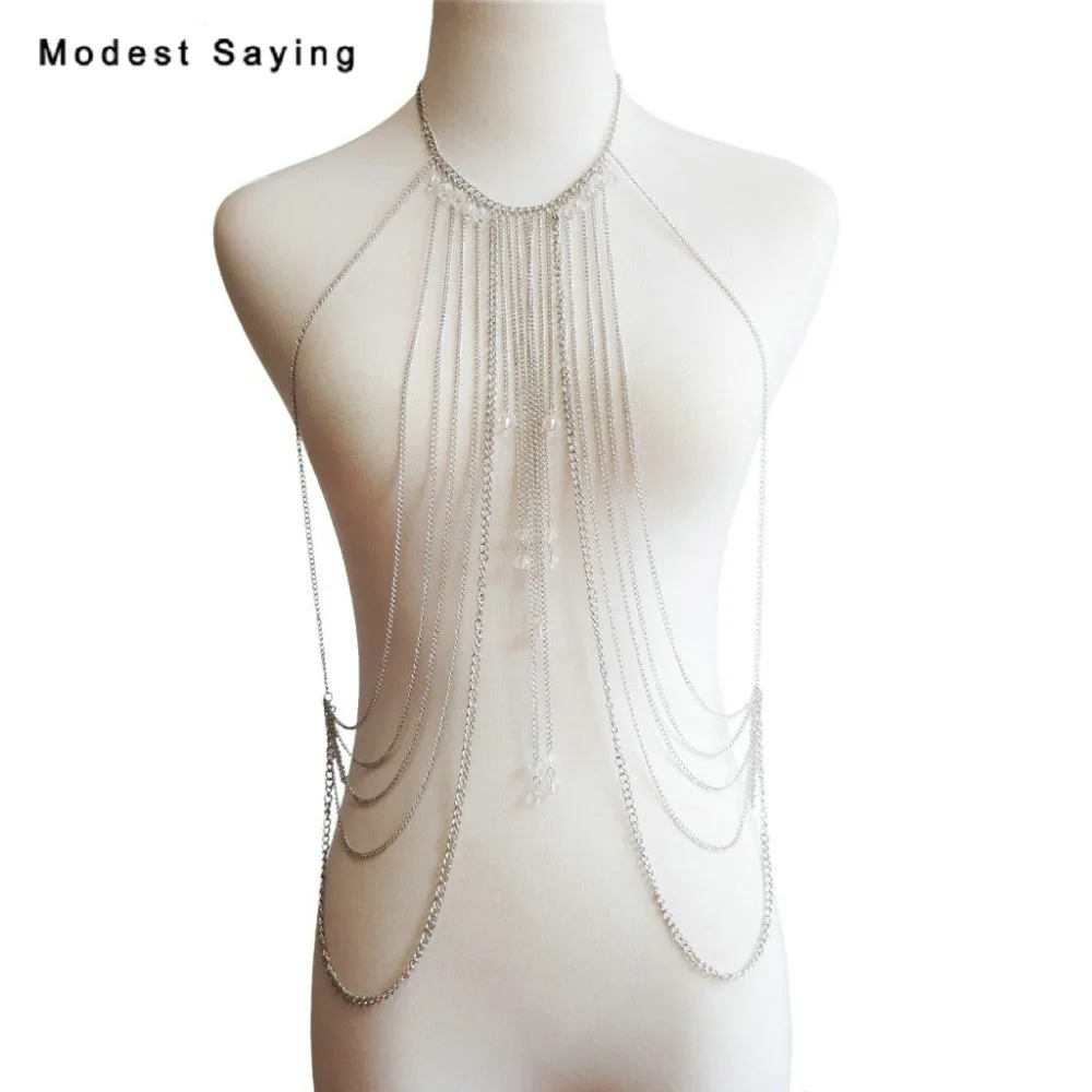 2019 New Fashion Tassel Lady Body Chain Sexy Beach Belly Body Chain ...