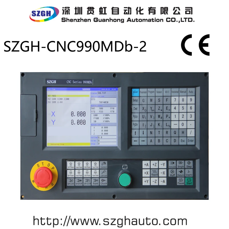 Lower price 2 Axis CNC Milling Controller CNC990MDb 2-in CNC Controller ...