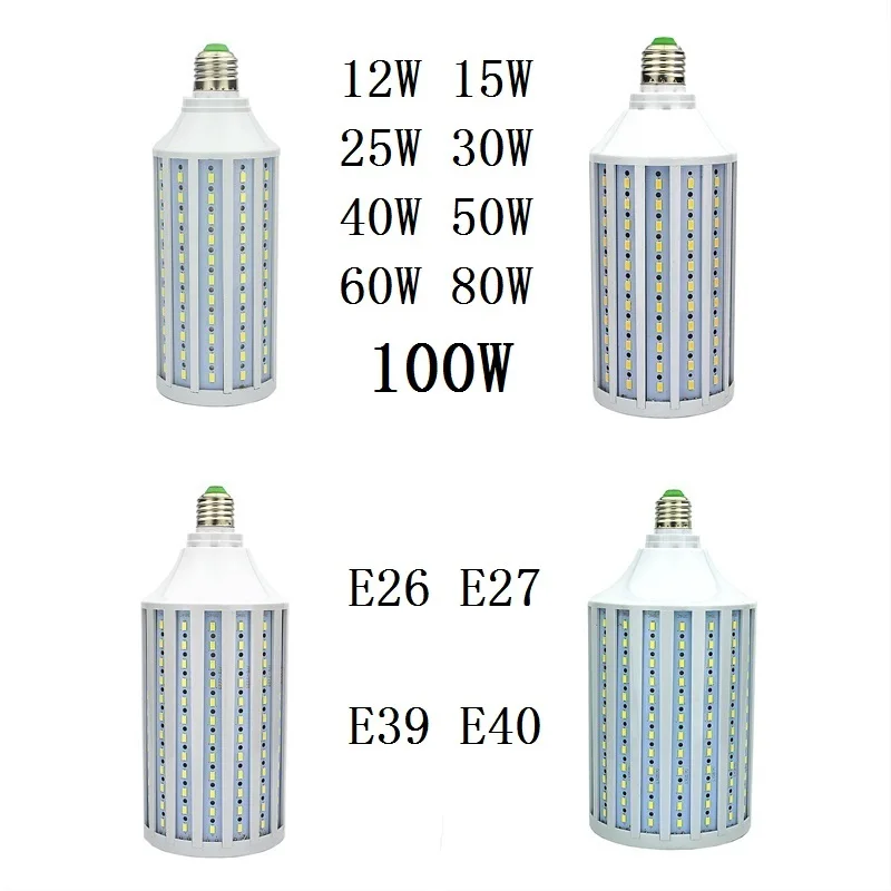 2pcs Spotlight E26 E27 Led Bulb Light E39 E40 Led Corn Lamp Smd5730 ...