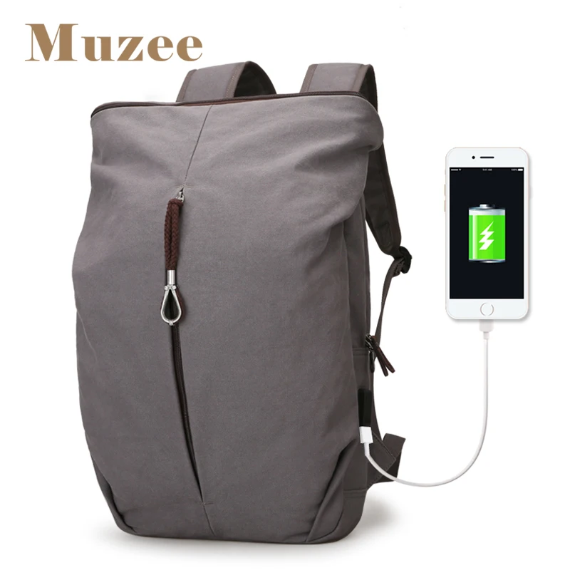 Muzee New Large Capacity Men Canvas Backpack Men Personality Fashion ...