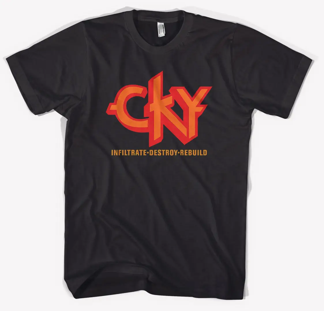 Gildan CKY Camp Kill Yourself Rock Band Infiltrate Destroy Men's Black ...