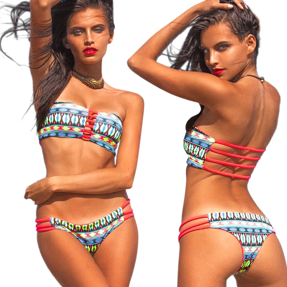 Bikini 2018 Maillot De Bain Sexy Bikini Strips Bandage Swim Swimwear