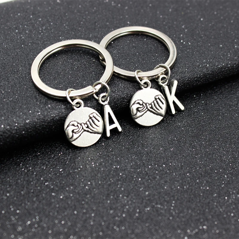 26-letter Hand-held Key Chain Parent-child Family To keychain ...