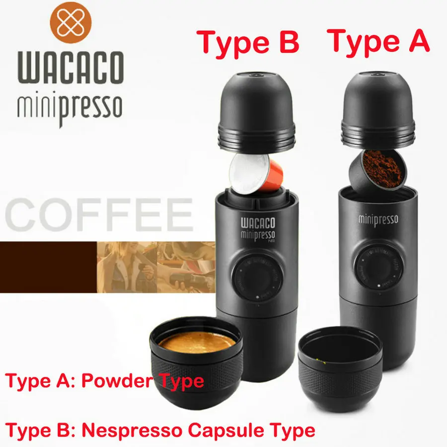Mini Portable Compact Manual Espresso Maker Coffee Maker Hand Operated ...