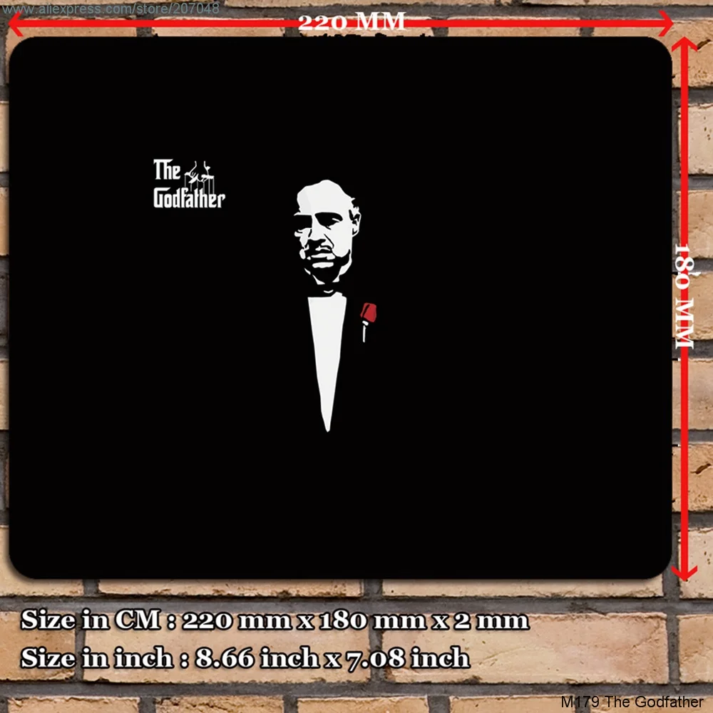 Decoration Place Pad for Movie M179 The Godfather Mouse Mat 22 x 18 x 0 ...