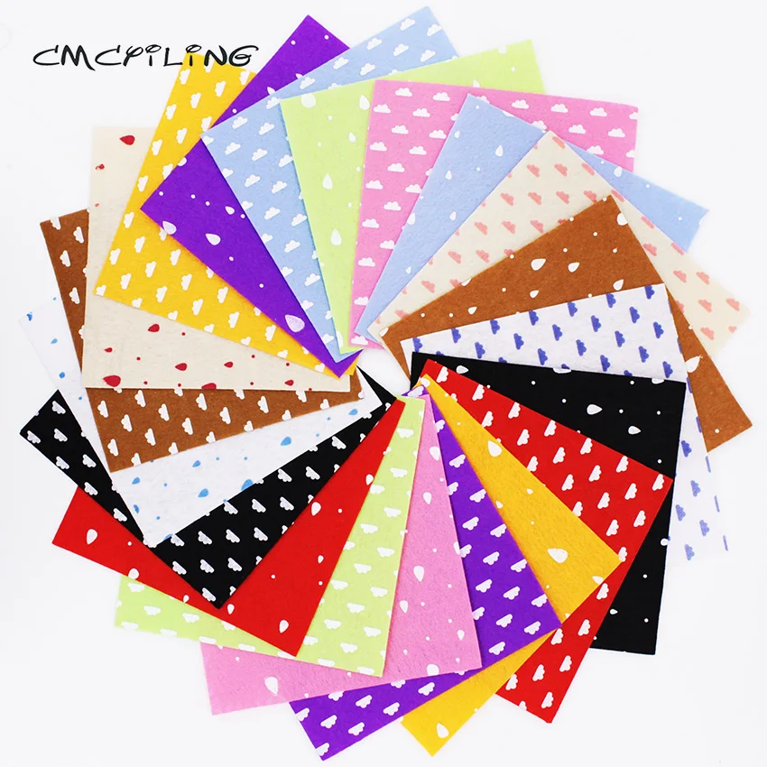 Cartoon Printed Felt Fabric Patchwork For Scrapbooking Sewing Dolls ...