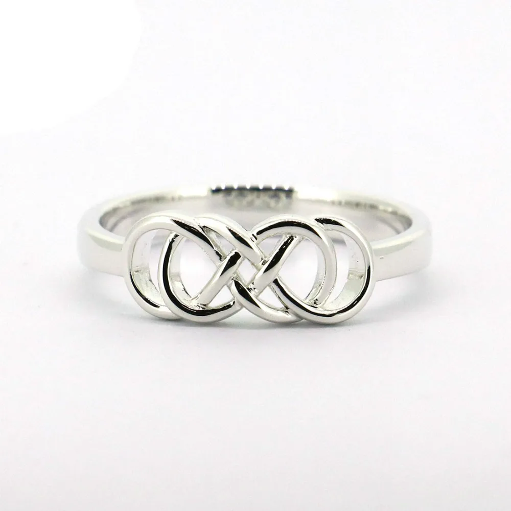 Aliexpress.com : Buy Wellmade Solid 925 Sterling Silver Double Infinity ...