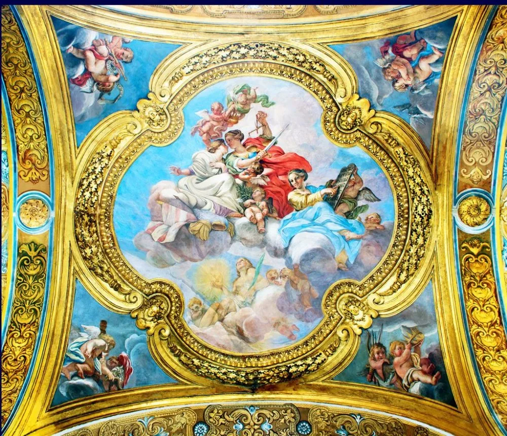 3d Murals Wallpaper For Living Room Angel Ceilings Murals Papel Parede ...