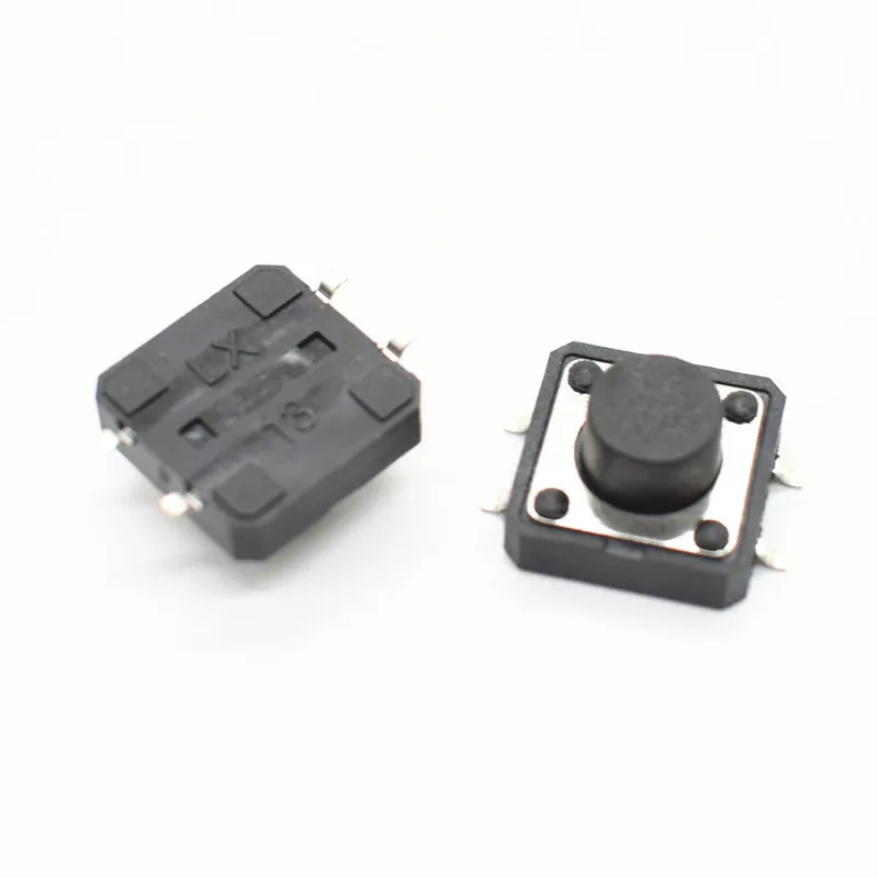 100pcs 12x12x7mm Smd Smt 4pin Tactile Tact Push Button Micro Switch ...