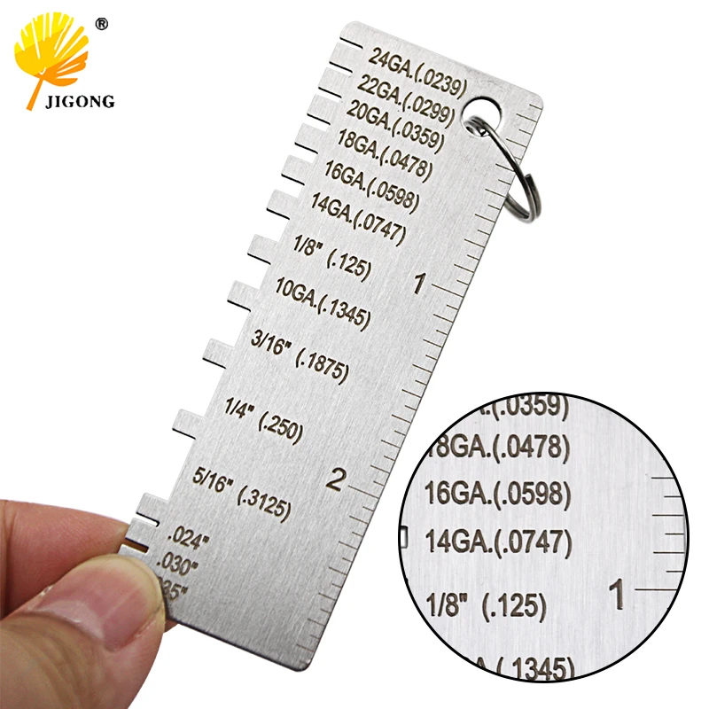 Metal Sheet Thickness Gauge Welding Gage Soldering Inspection Tools ...