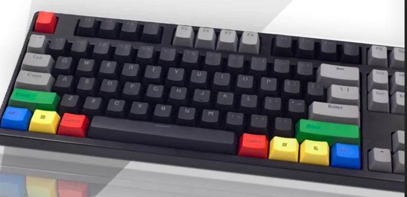 PBT 104-key Retro Keycaps Vintage Keycaps Dolch RGB Keycaps Double-shot ...