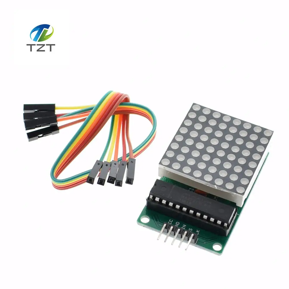 Free Shipping 10pcslot Max7219 Dot Matrix Module Microcontroller Module Display Module