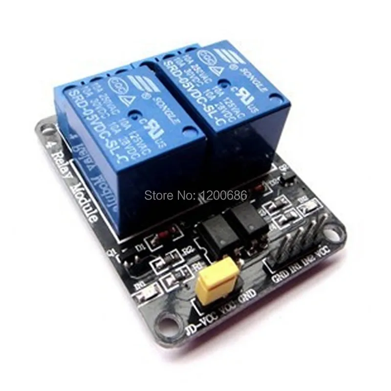 2 channel New 2 channel relay module relay expansion board 5V low level ...