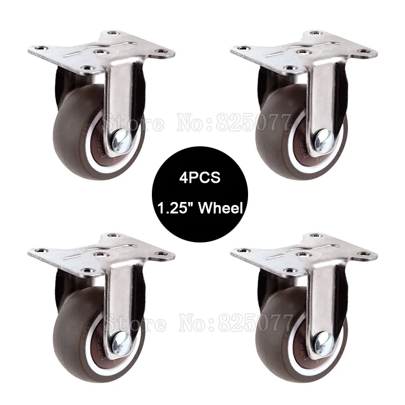 4PCS-Mute-directional-wheel-size-1-25inch-32mm-mini-lightweight-casters ...