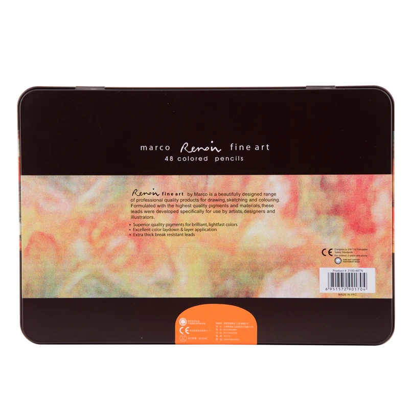 Marco Renoir 48 Colors Oily Colored Pencil Set lapices de colores ...