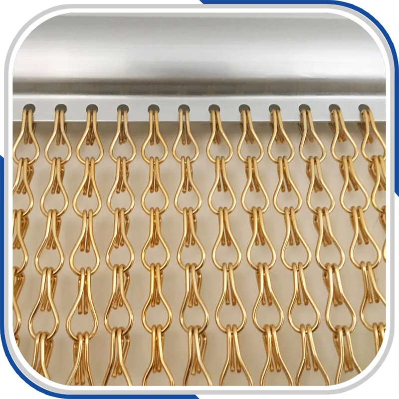 Vertical Hanging Aluminum Chain Fly Insect Screen - Door & Window ...