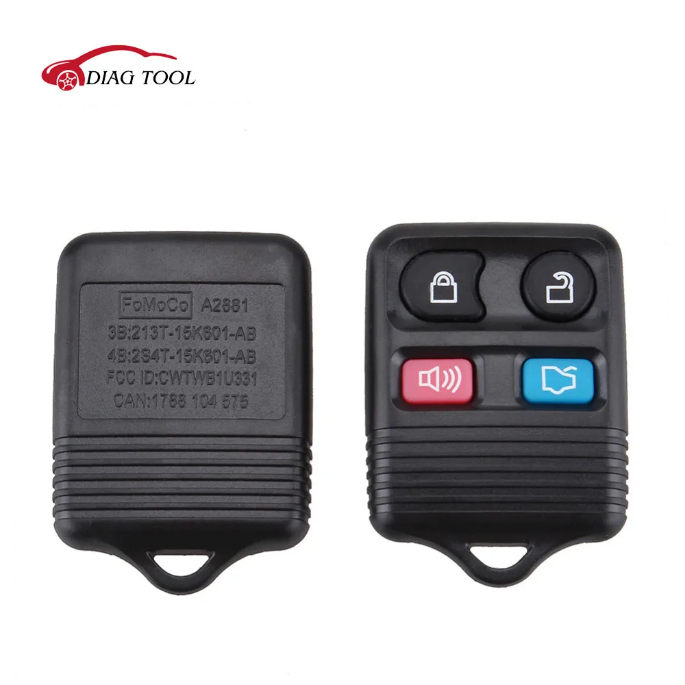 4 Buttons Replacement Keyless Entry Remote Control Key Fob Clicker for ...