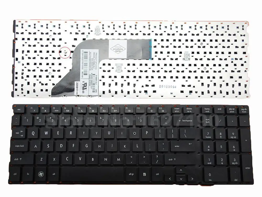 US Keyboard For HP Probook 4510S 4515S 4710S Series BLACK Reprint New ...
