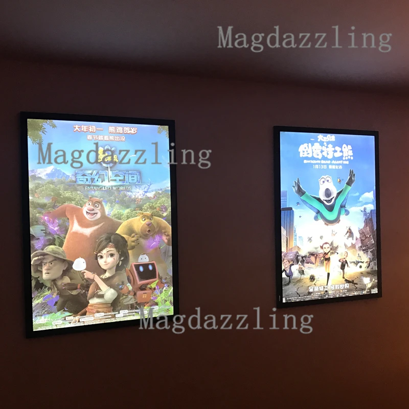 A1 (65x90cm) Magnetic Slim Aluminum Frame Led Backlit Movie Poster ...