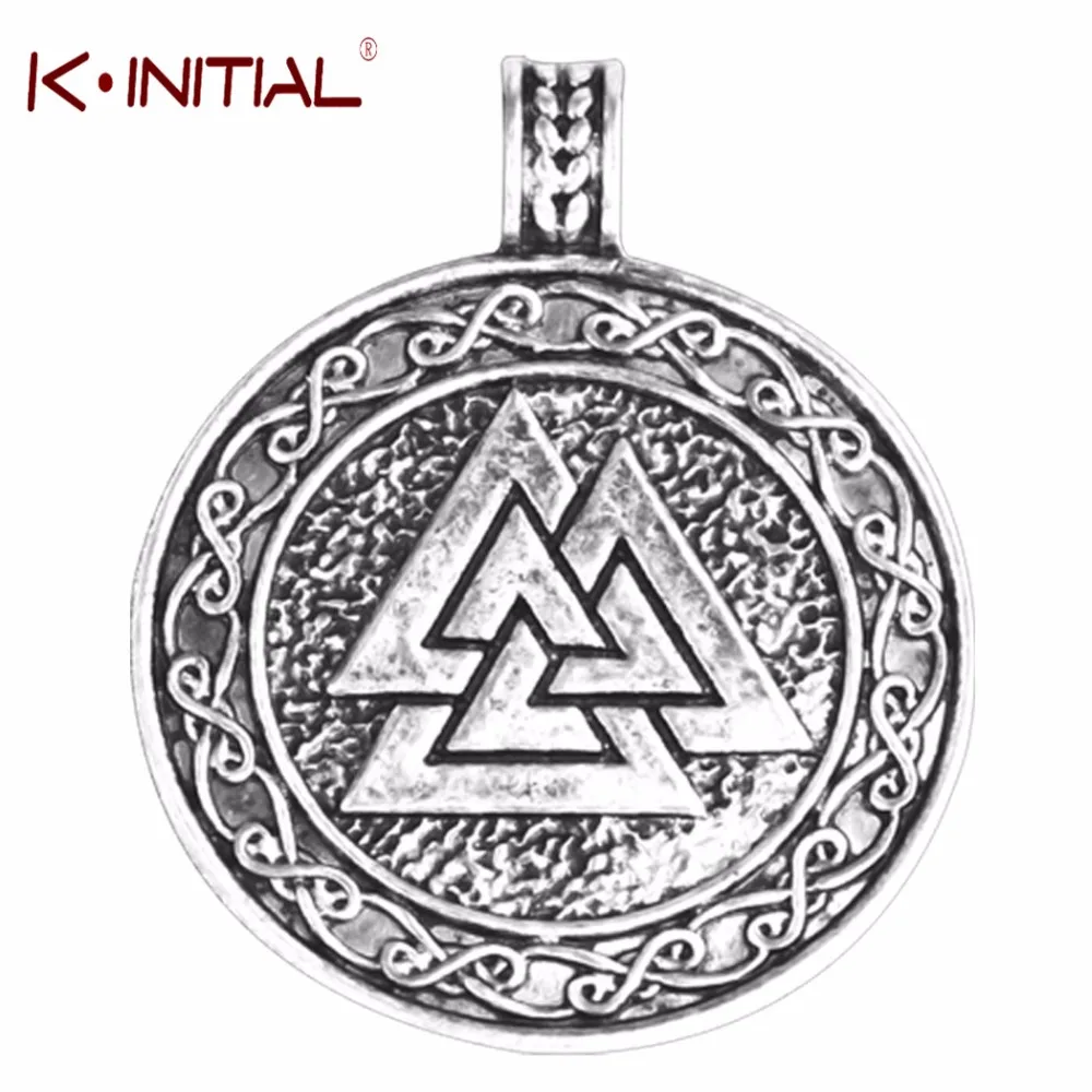 Kinitial Valknut ไวกิ้ง Slavic Kolovrat จี้ไวกิ้งสร้อยคอสแกนดิเนเวียนน ...