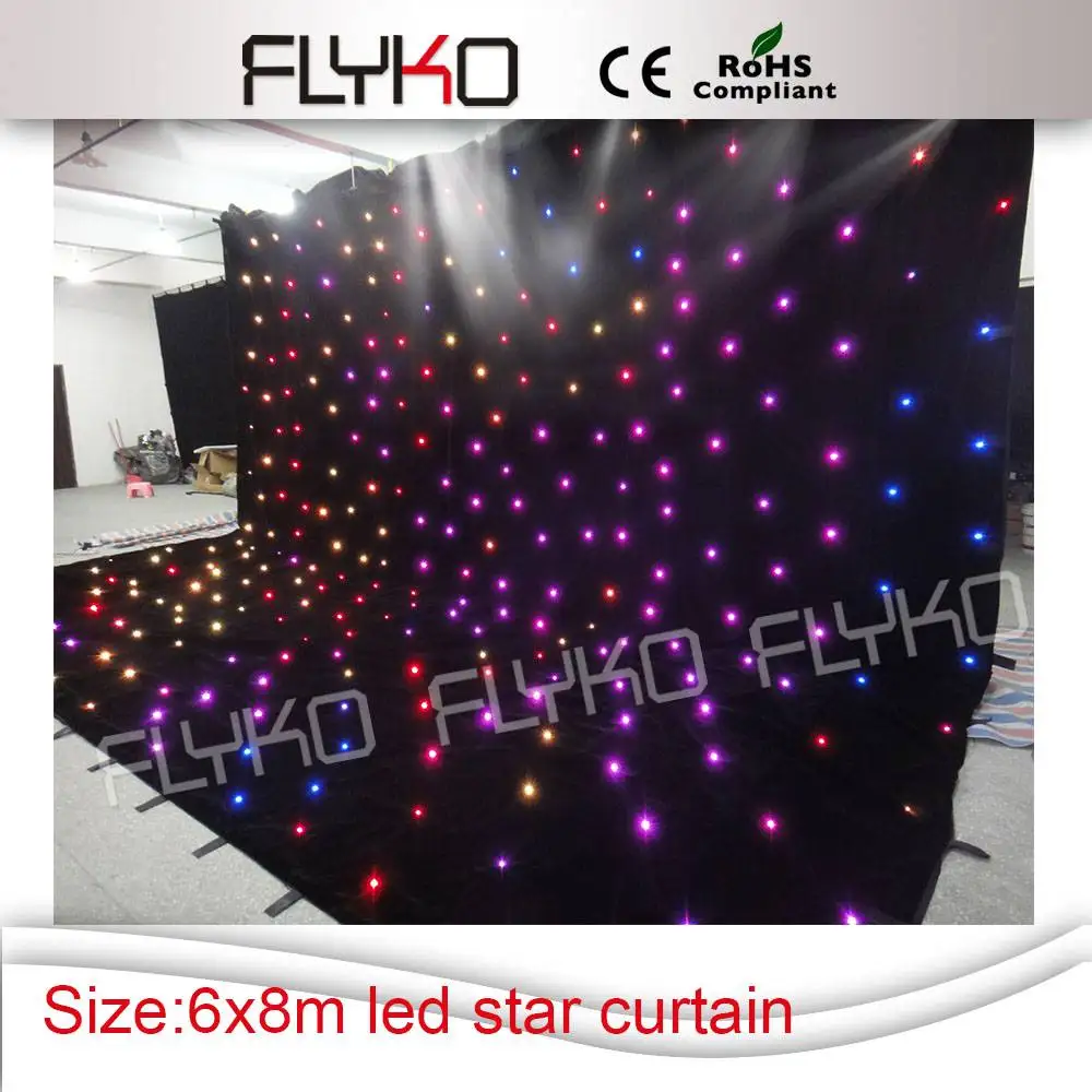 Led star cloth led star curtain wedding backdrop stage background cloth ...
