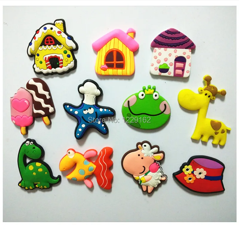 Free Shipping (12pcs/lot) New Fashion Cartoon 3d Fridge Magnets ...