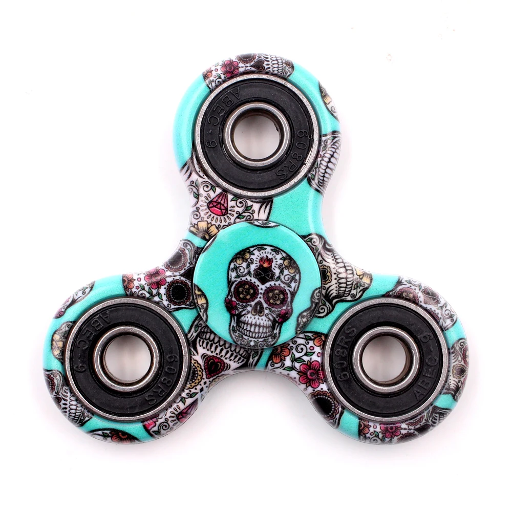 New Tri-Spinner Fidget Toy Plastic Stress Wheel EDC Anti-Stress Hand ...
